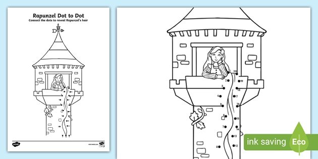 FREE! - Rapunzel Connect the Dots 1-20 Activity - Resources
