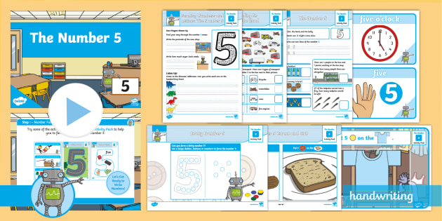 EYFS/KS1 The Journey to Number Formation: The Number 5 Activity Pack