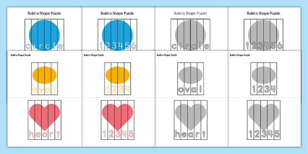 Build a Shape Puzzle Pack | Teaching Resource | Twinkl