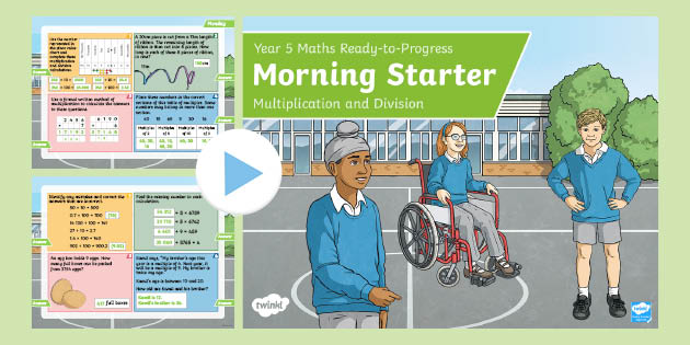 👉 Year 5 Maths Ready-to-Progress Morning Starter: Multiplication and ...