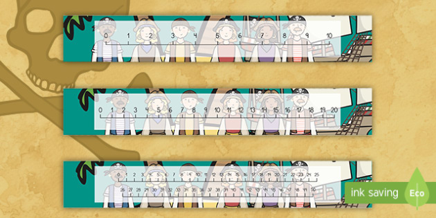 Recta numérica: Los piratas (Teacher-Made)