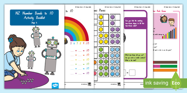 NZ Number Bonds to 10 Activity Booklet (teacher made)