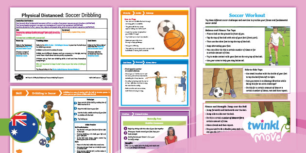 Soccer Circuit Training PDF | PE Lesson Pack | Year 3-4