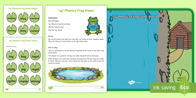 ‘Oy’ Games – Phonics Frog – Teacher-Made Learning Resources