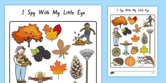 Autumn Themed I Spy With My Little Eye Activity