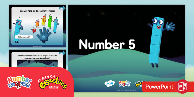 FREE Numberblocks: Number 5 PowerPoint | Math & Counting