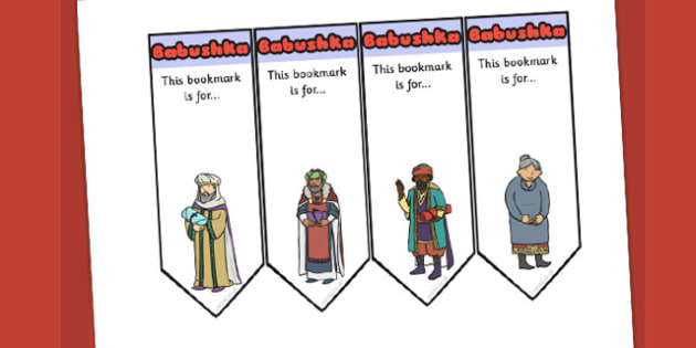Babushka Editable Bookmarks (teacher made)