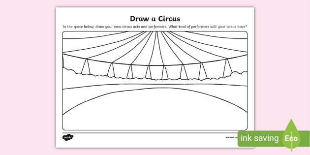 * NEW * Draw a Circus Activity,Circus (teacher made)