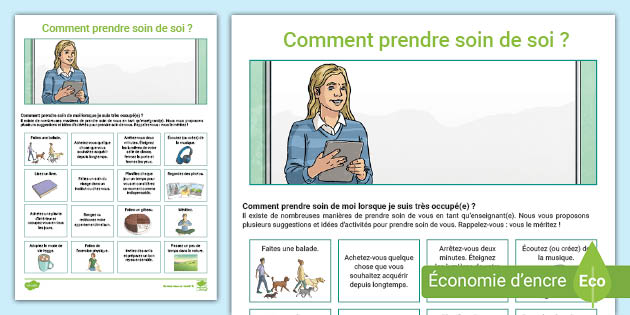 Affiche : Comment prendre soin de soi