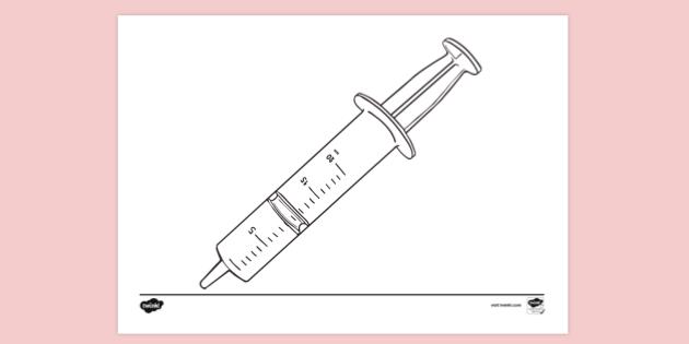FREE! - Science Syringe Colouring | Colouring Sheet