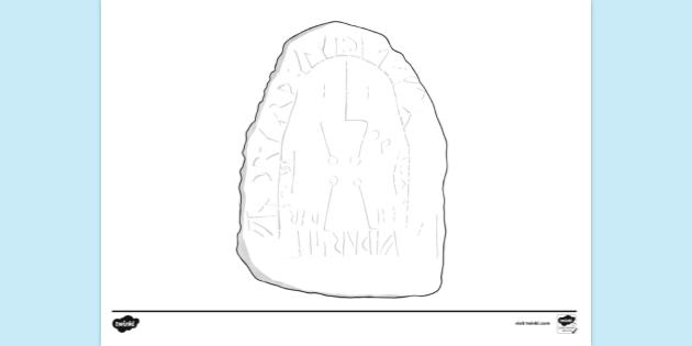 FREE! - Runes Colouring Sheet | Colouring | Twinkl Resources