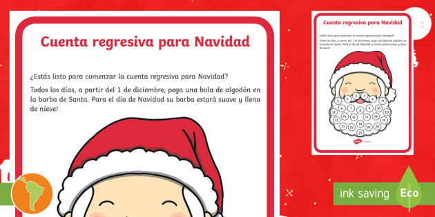 Cuenta regresiva para Navidad Póster (teacher made)