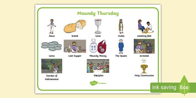 Holy Week - Maundy Thursday - Word Mat (Teacher-Made)