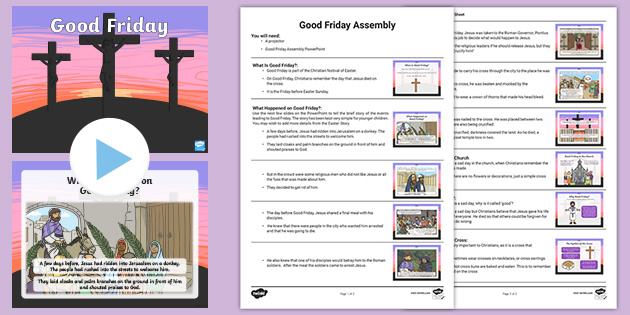 Good Friday Assembly Pack | Easter Teaching Resource | Y 1-2