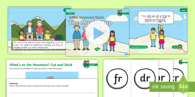 Initial Consonant Blends Lesson Plan Level 4 Phase 4 Wk2l3 Twinkl