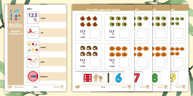 * NEW * SEND Structured Steps Autumn Repetition Counting to 10