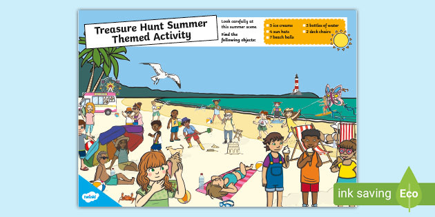 Treasure Hunt Summer-Themed Activity