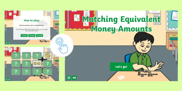 Matching Equivalent Money Amounts Interactive Game Twinkl matching-equivalent-money-amounts-interactive-game-twinkl