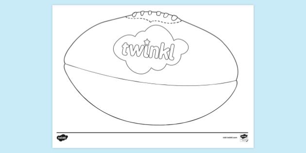 FREE! - Australian Football Colouring Sheet (teacher made)