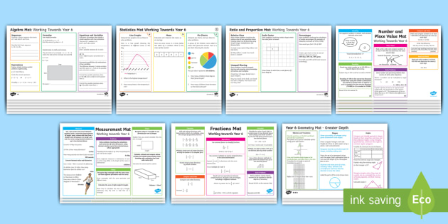 Year 6 Differentiated Maths Mats Bumper Activity Pack