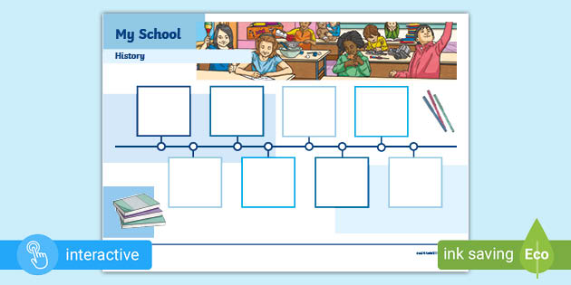 My School History Blank Timeline