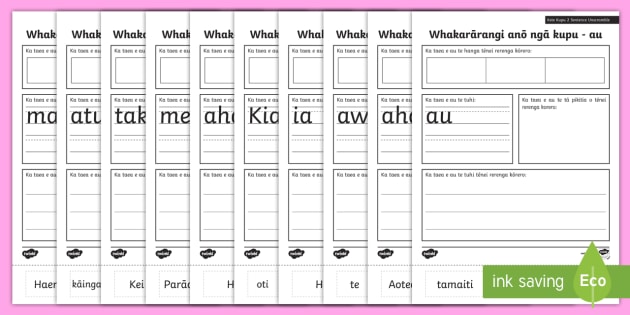 Te Kete Kupu 2 Worksheet / Worksheets (teacher made)