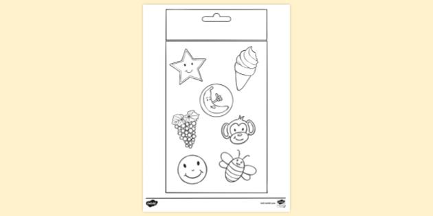 FREE! - Pack of Stickers Colouring Sheet | Colouring Sheets