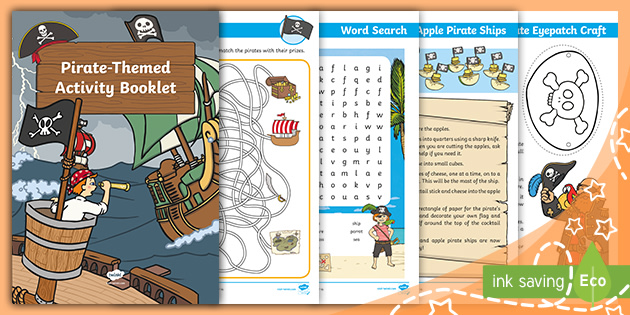 FREE! - Pirate-Themed Activity Booklet (teacher made)