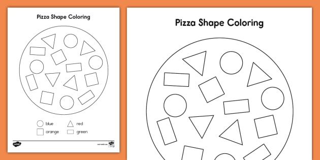 shapes coloring pages for kindergarten