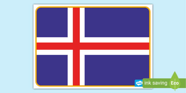 FREE! - Iceland Flag Poster (teacher made)