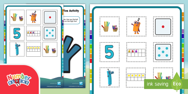 Numberblocks: High Five Activity