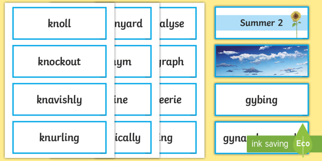Year 6 Summer 2 Word of the Day Display Word Cards