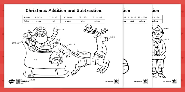 Christmas Subtraction Activities | twinkl.co.uk