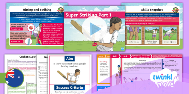 Y4 Striking and Fielding Lesson 3: Super Striking: Part I