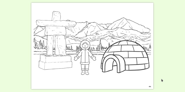 Alaska Colouring Page| Colouring Sheets