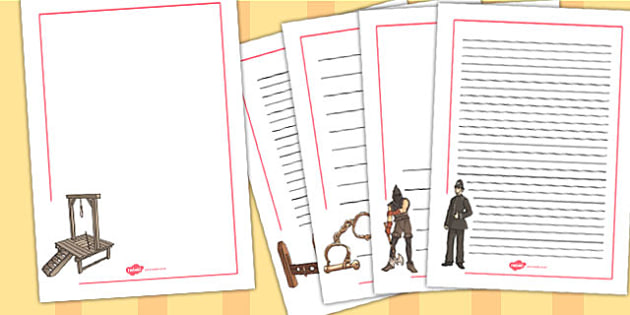Crime and Punishment Page Borders - page borders, border