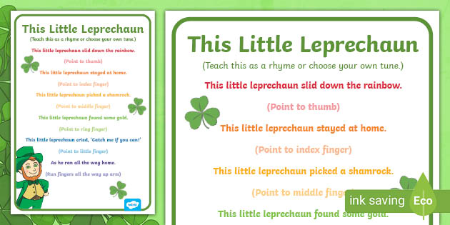 This Little Leprechaun Rhyme (teacher made)