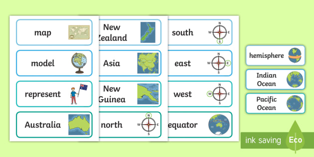 The Globe Word Cards