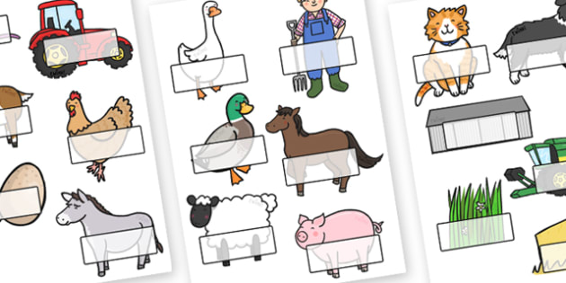 FREE! - Editable Self-Registration Labels (On the Farm)