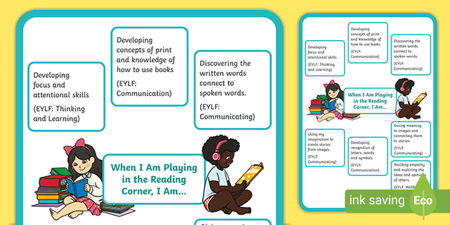 When I'm in the Reading Corner... A4 Display Poster