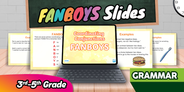 coordinating conjunction fanboys ppt