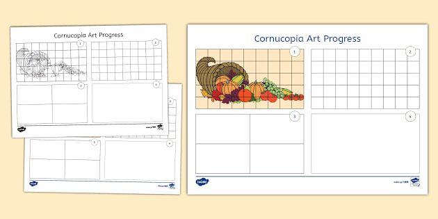 cornucopia writing template