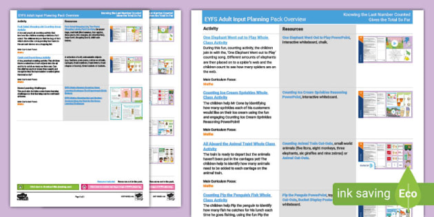 FREE! - EYFS Maths: Knows That Numbers Identify How Many Objects Are in ...