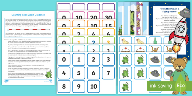 Counting Number Sticks Resource Pack (teacher made) - Twinkl