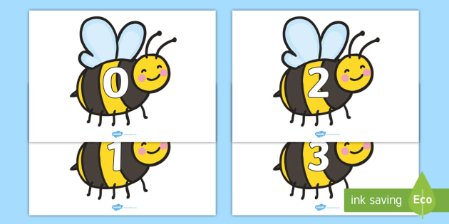 Numbers 0-20 on Bees (teacher made)