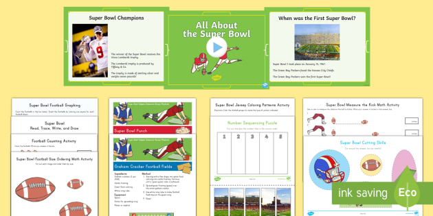 Super Bowl Early Childhood Resource Pack - Super Bowl 2017
