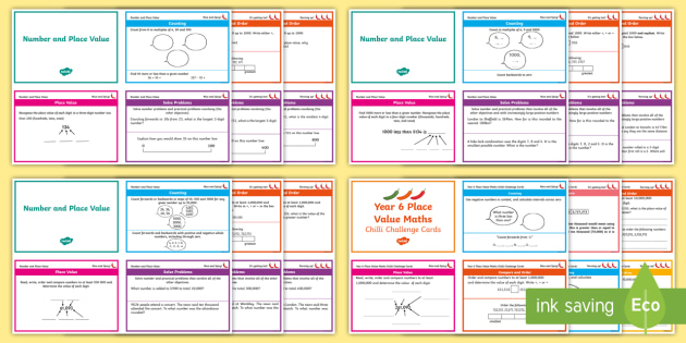 Place Value Challenge Year 3 | Chilli Challenge Cards