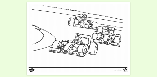 FREE! - Racing Colouring Page | Colouring Sheets