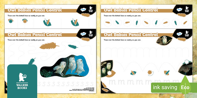 FREE! - Owl Babies Pencil Control Sheets (teacher made)