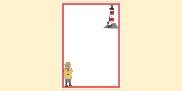 FREE! - Lighthouse Keeper Page Border (teacher made)